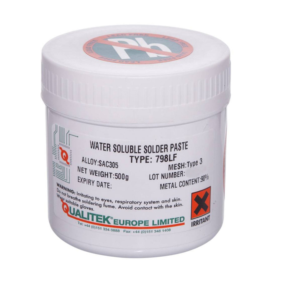 DELTA 798LF WATER SOLUBLE SOLDER PASTE - Solder Connection