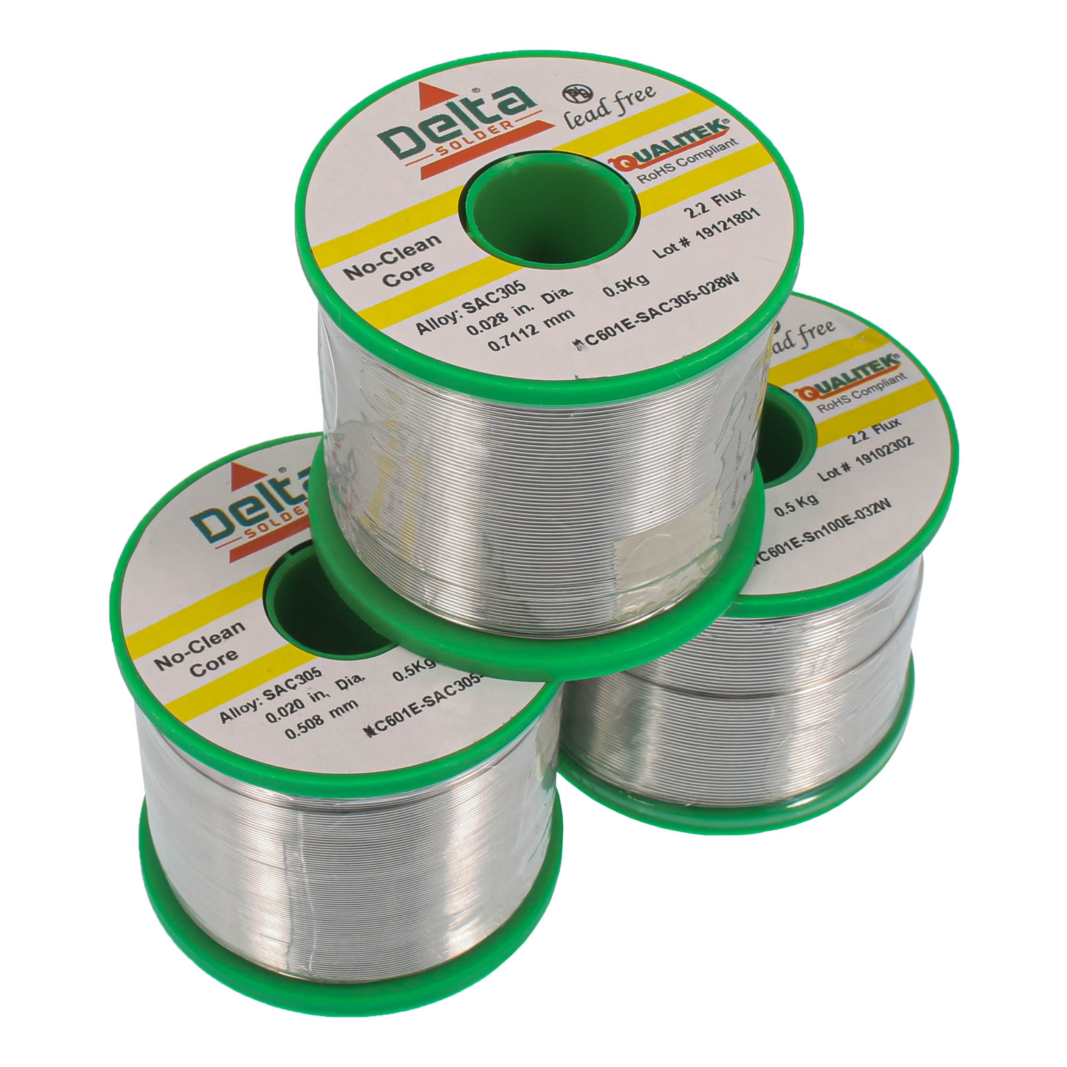 QUALITEK NC601E SAC305 2.2% NO CLEAN SOLDER WIRE - Solder Connection