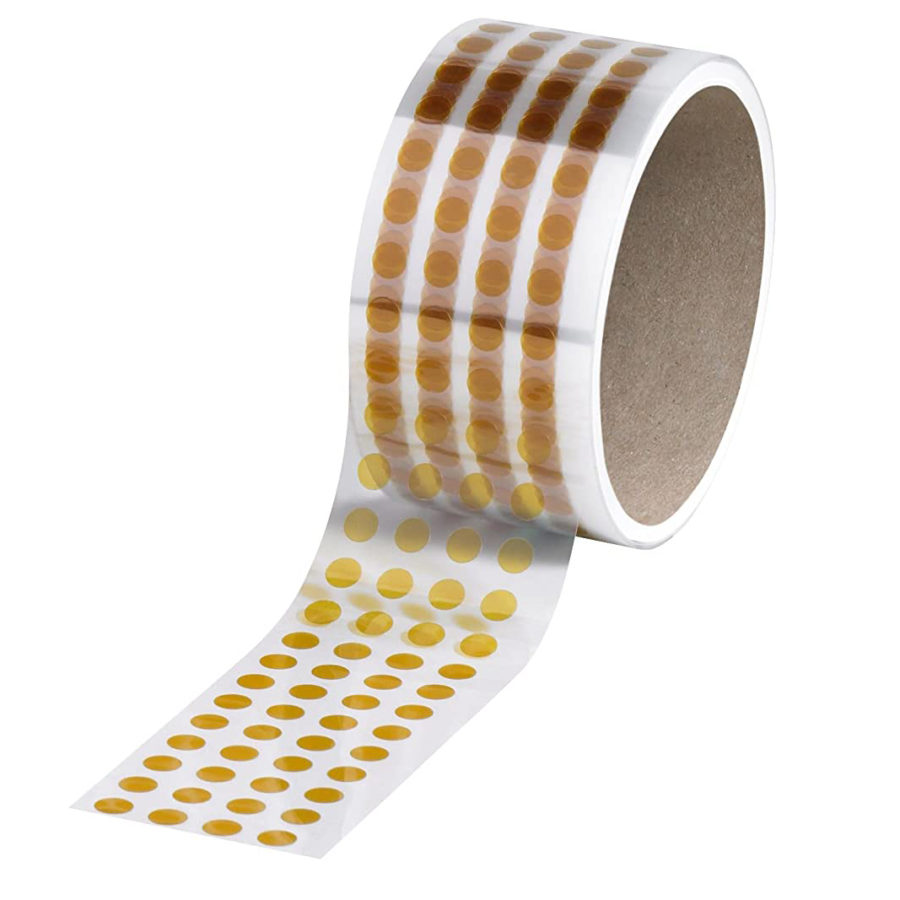 HIGH TEMPERATURE SILICONE ADHEISVE POLYIMIDE DOTS - Solder Connection