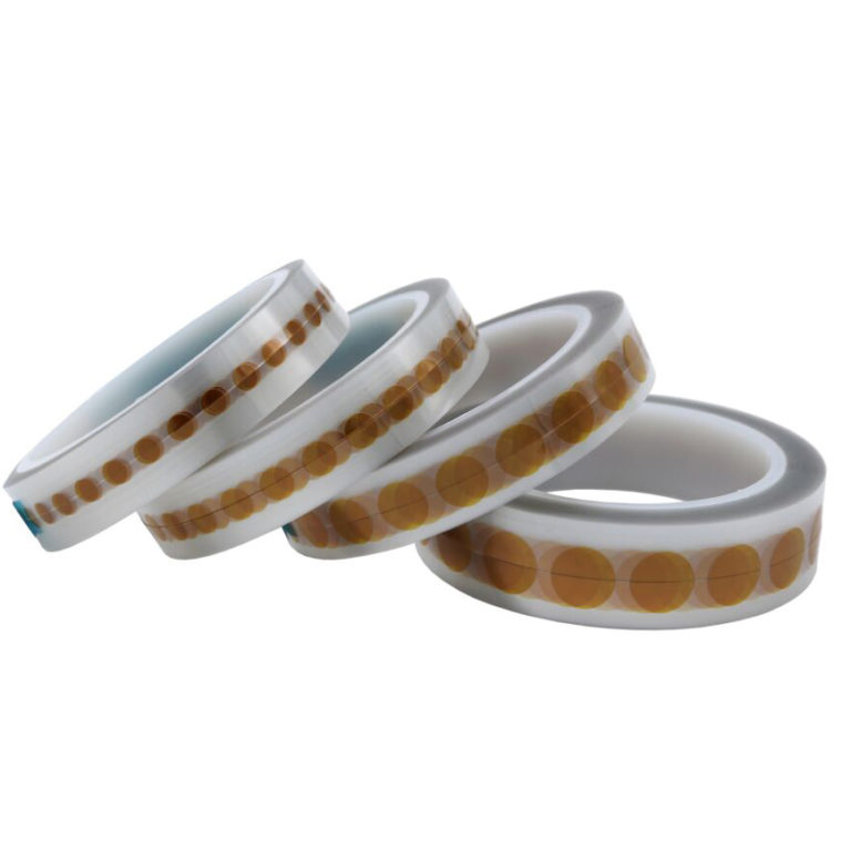 HIGH TEMPERATURE SILICONE ADHEISVE POLYIMIDE DOTS - Solder Connection