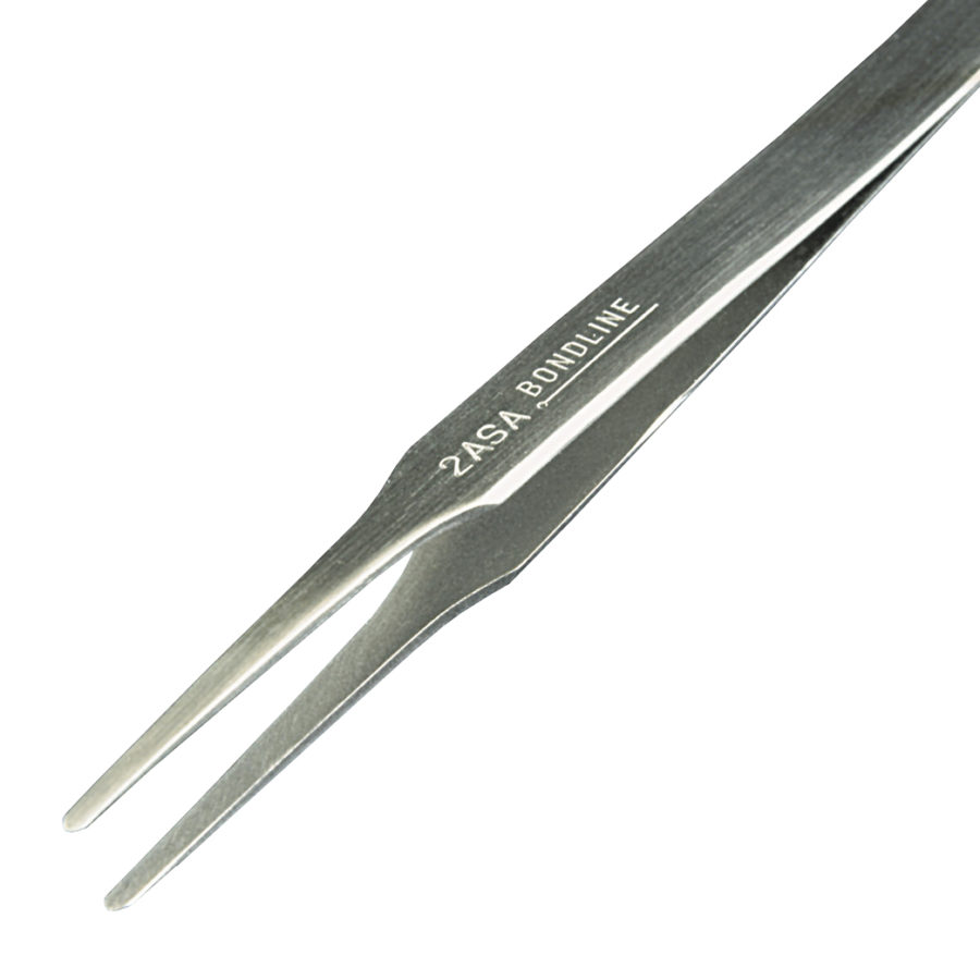 B2ASA ROUNDED TIP TWEEZERS (120MM) - Solder Connection