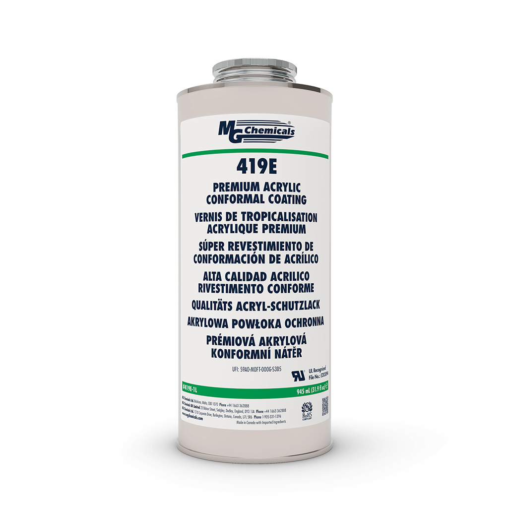 419E PREMIUM ACRYLIC CONFORMAL COATING - Solder Connection