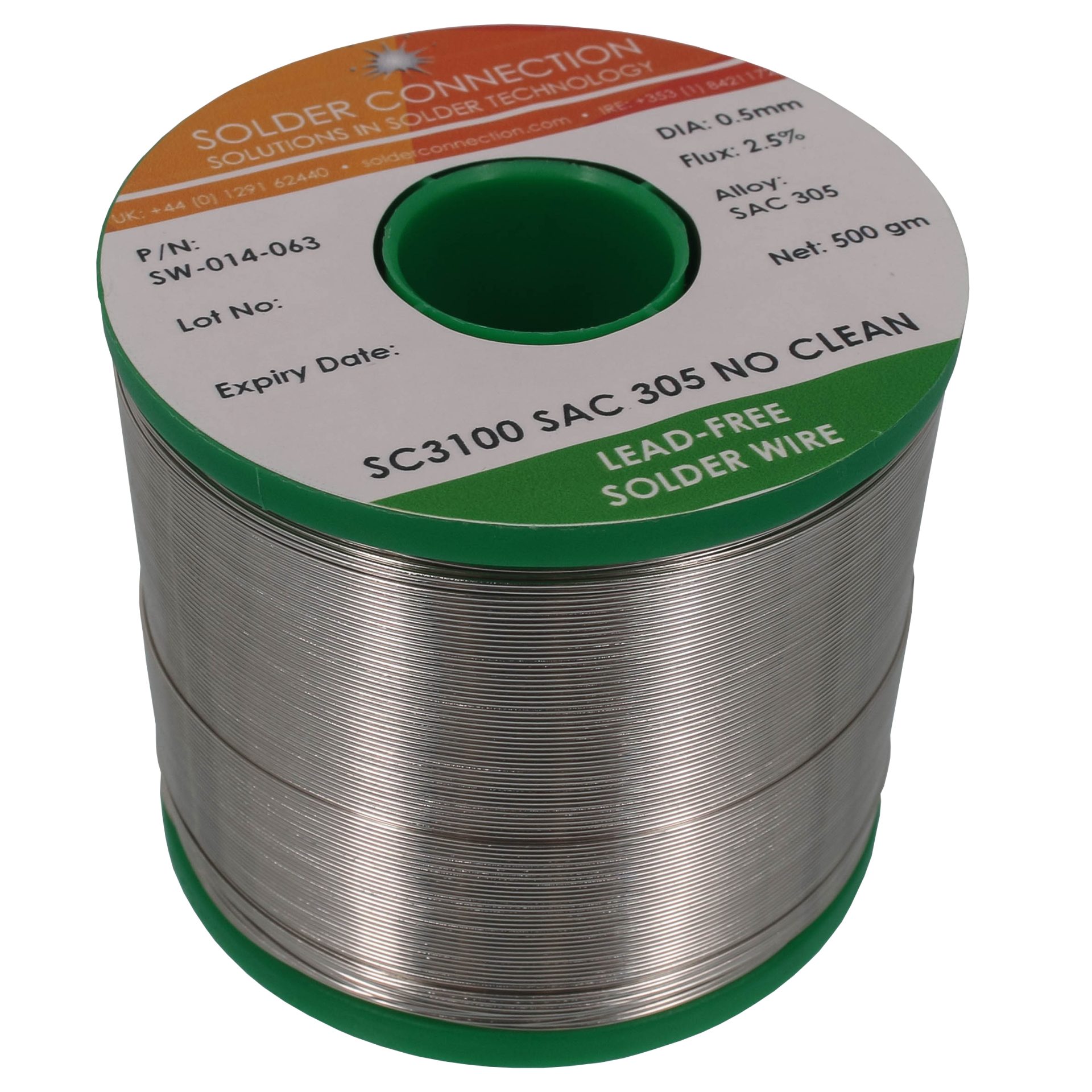 SC3100 SAC0307 2.5% NO CLEAN SOLDER WIRE - Solder Connection