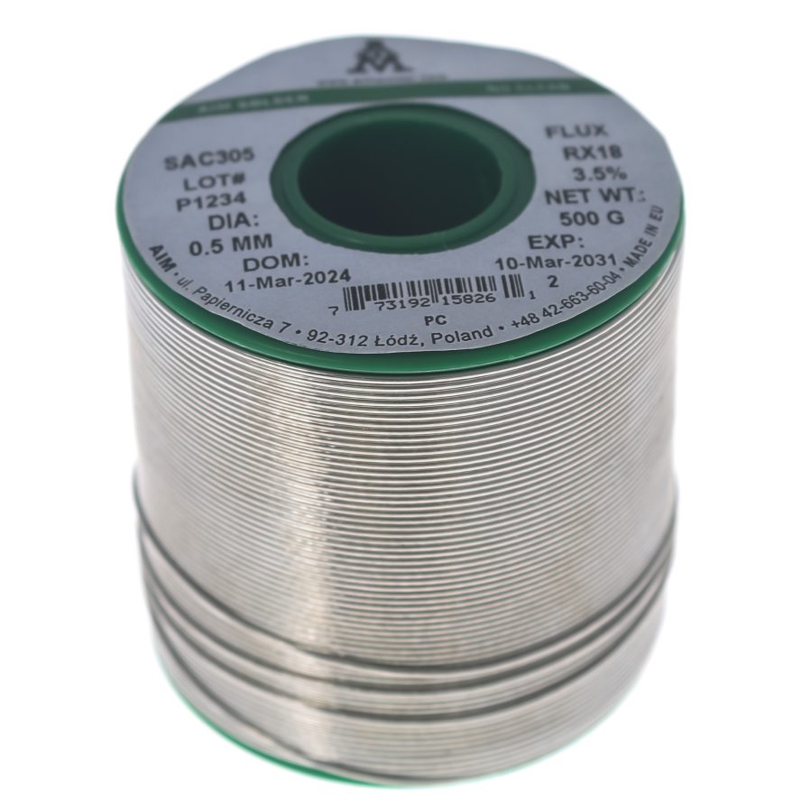 AIM RX18 3.5% NO CLEAN LEAD FREE SOLDER WIRE - Solder Connection