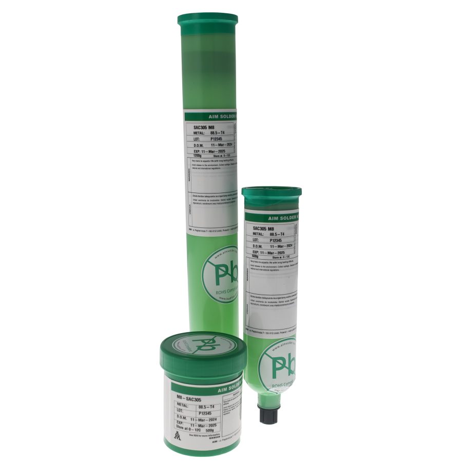 AIM M8 NO CLEAN LEAD-FREE SOLDER PASTE - Solder Connection