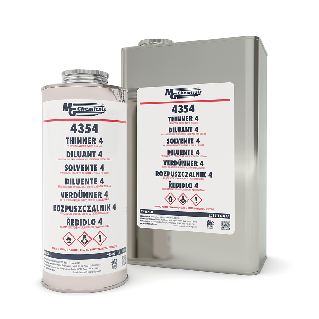 4354 THINNER 4 SLOW DRYING CONFORMAL THINNER - Solder Connection