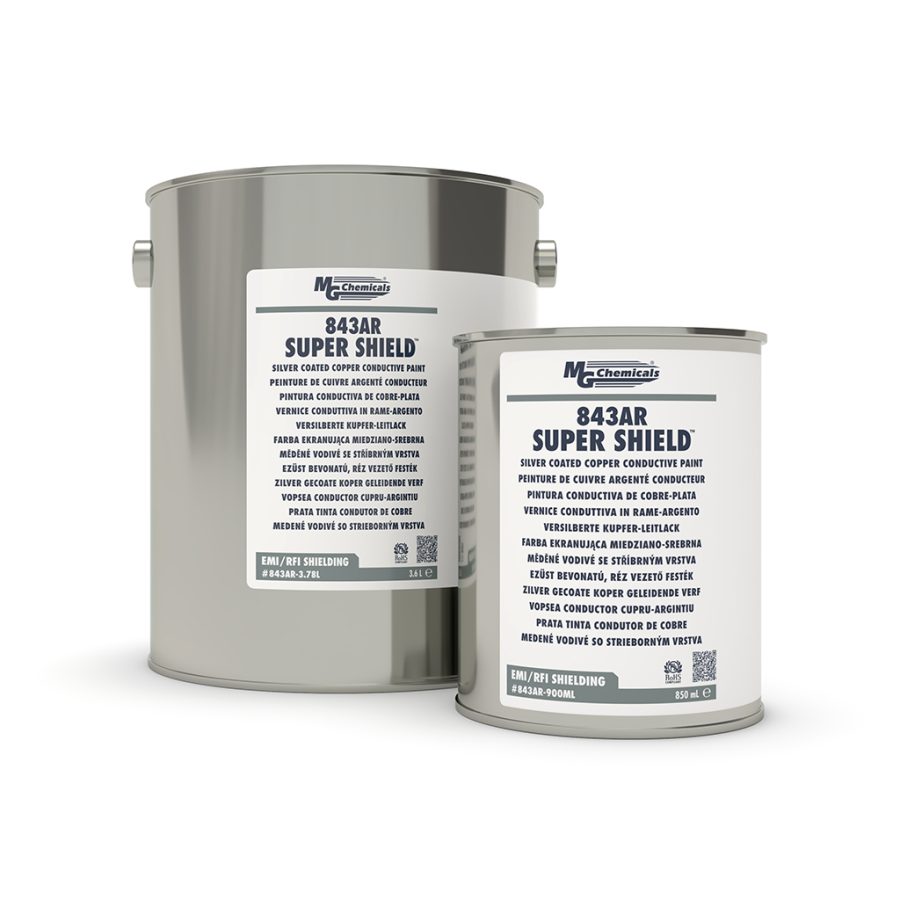 843AR SILVER COATED COPPER CONDUCTIVE PAINT - Solder Connection