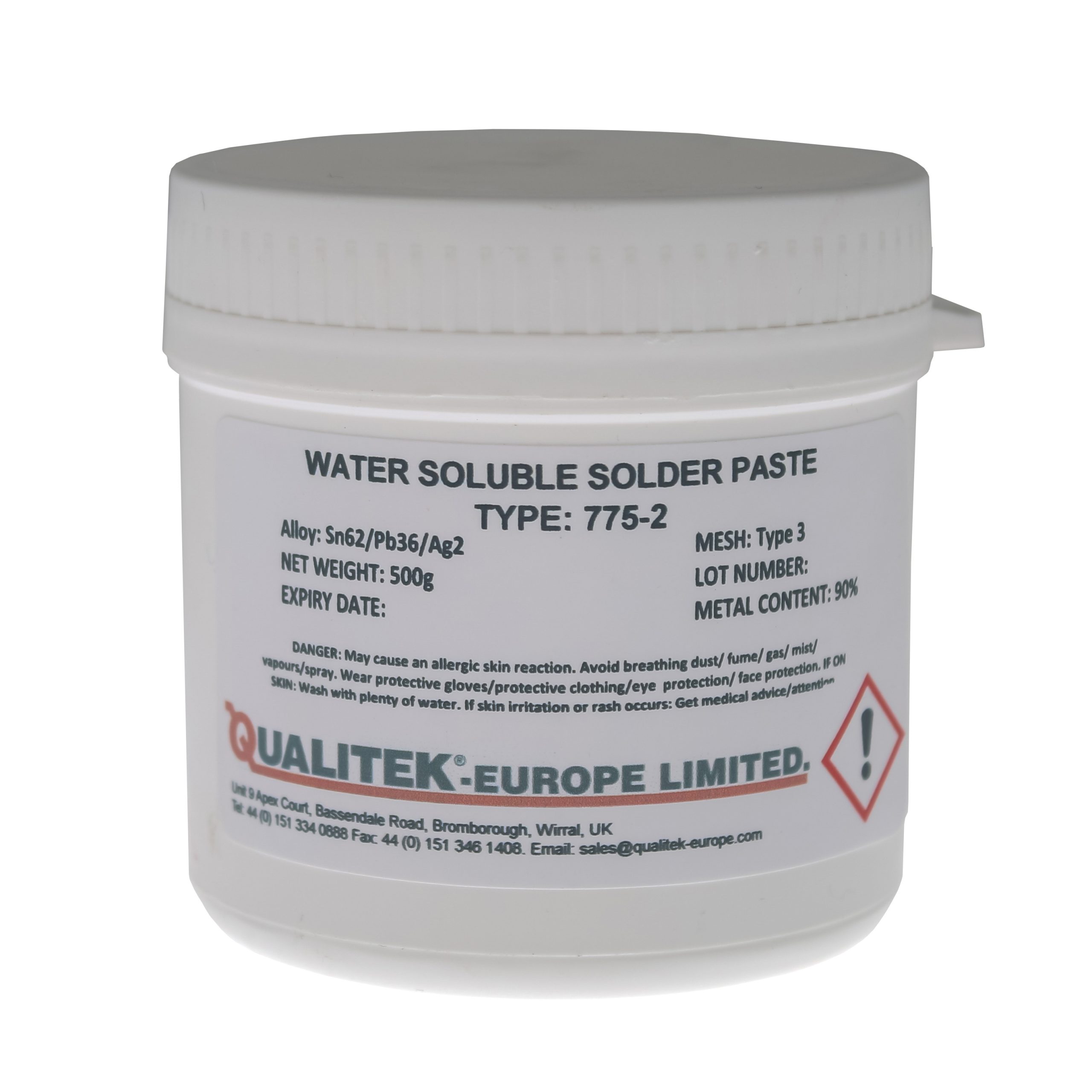 DELTA 775 WATER SOLUBLE SOLDER PASTE - Solder Connection